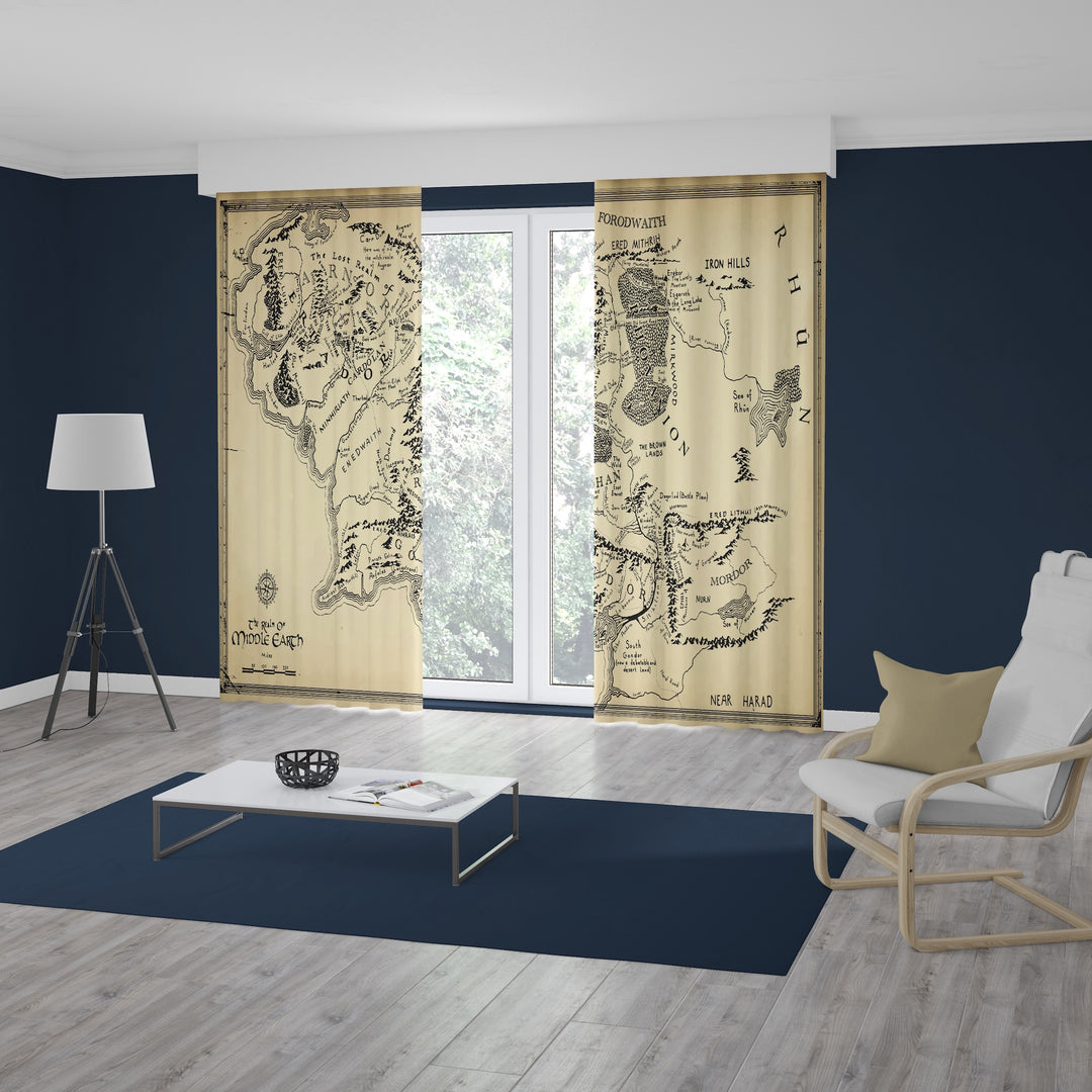 Yüzüklerin Efendisi Orta Dünya Haritası - Lord Of The Rings Lotr Middle ...