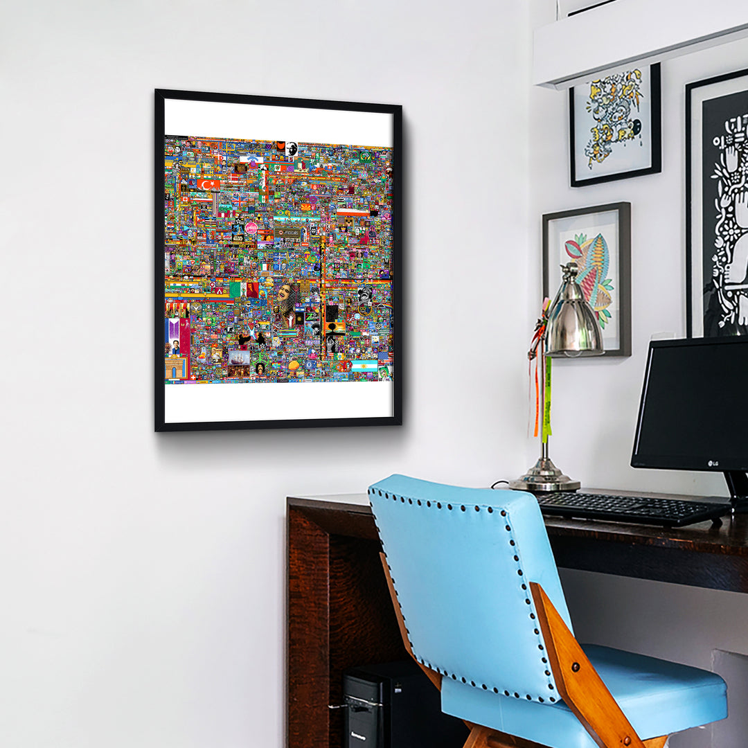 Reddit Place Yüksek Çözünürlüklü Poster – thelucidlab